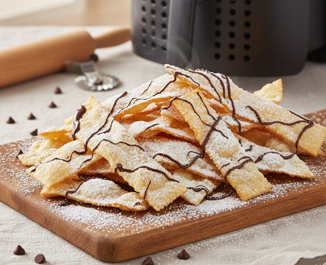 7 Minute Air Fryer Carnival Ribbons - ITALIAN EASY RECIPE