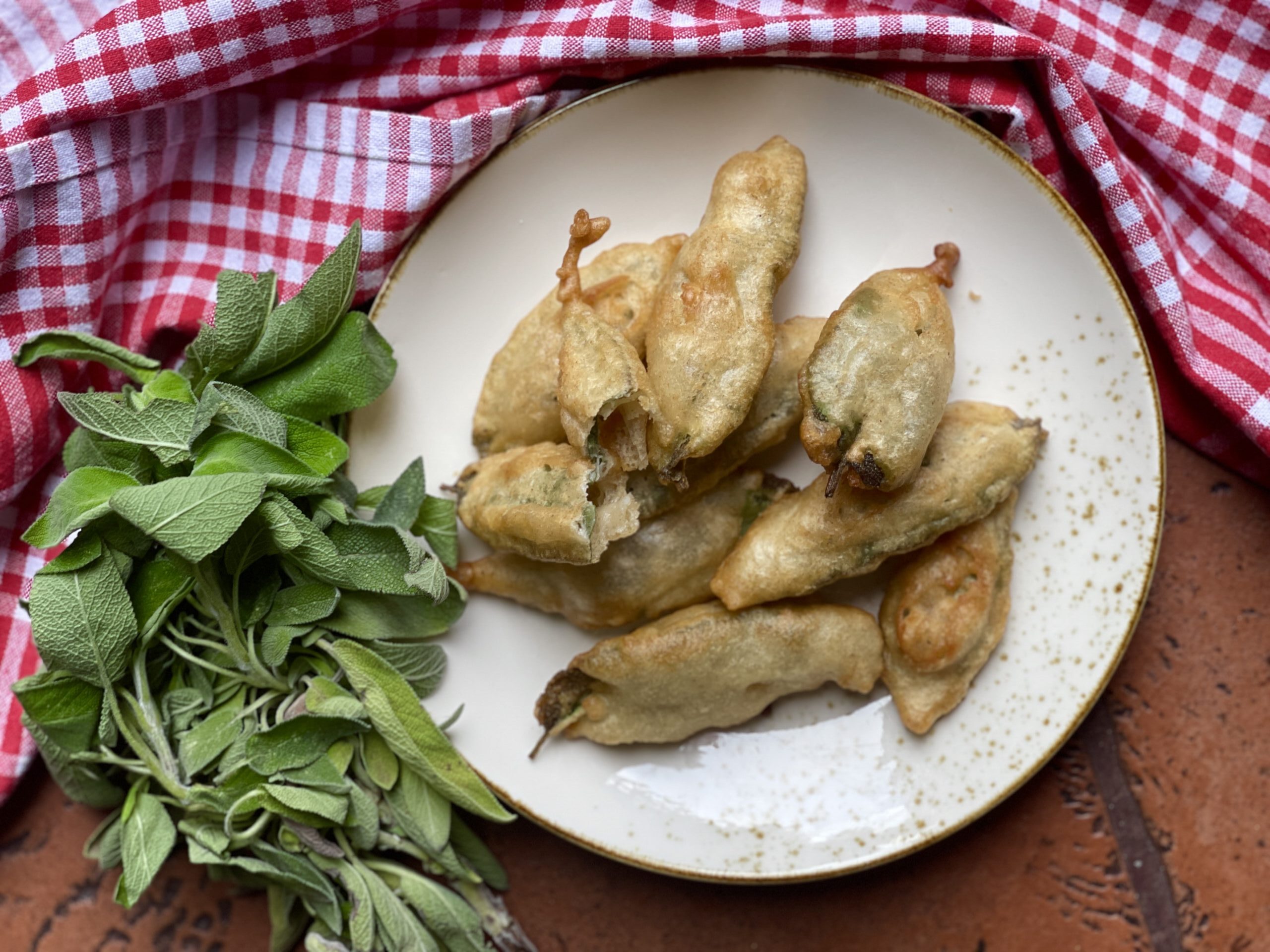 Fried sage is a speciality from Ligurian cuisine