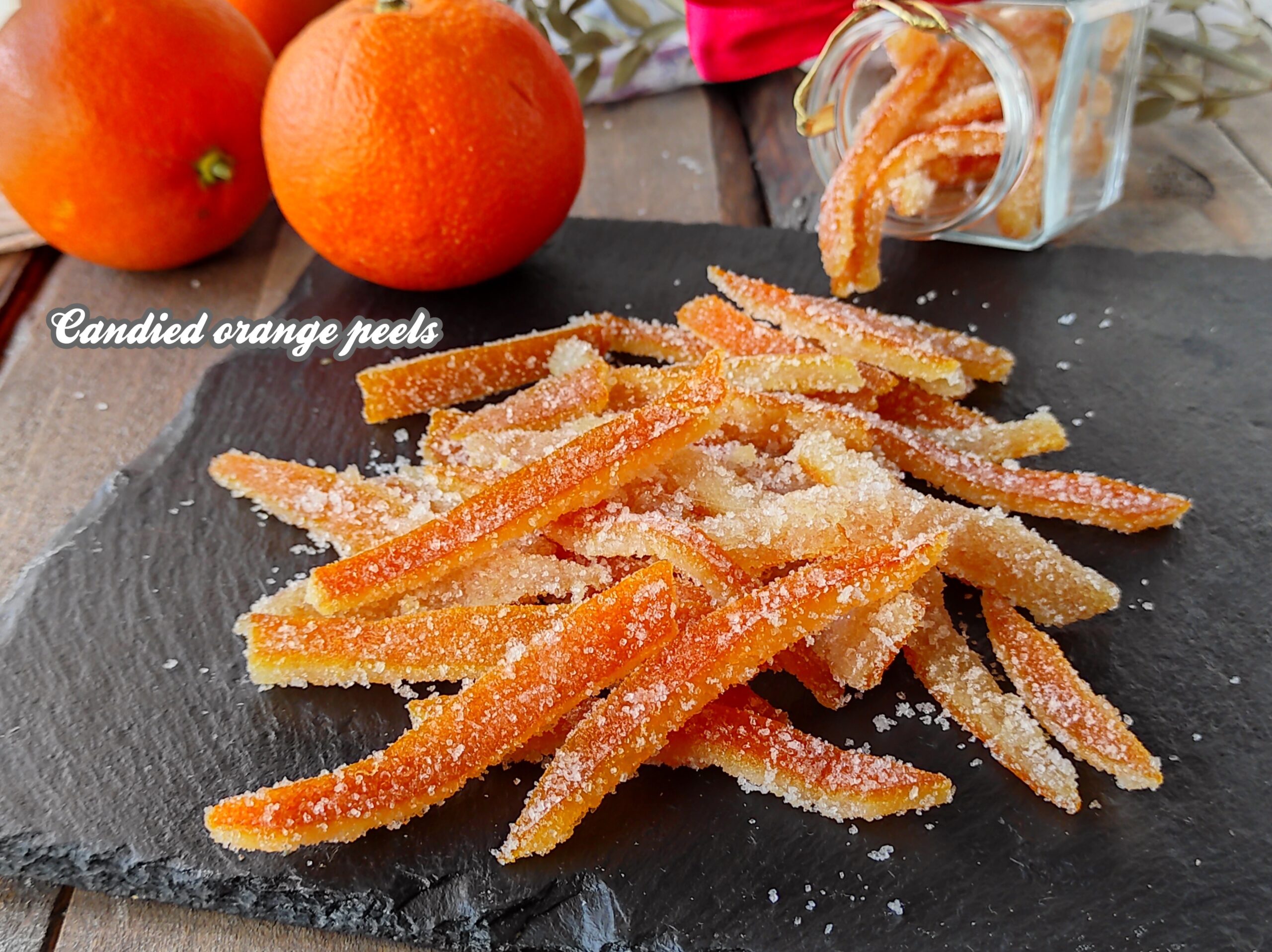 Candied orange peels | Sonia's recipes