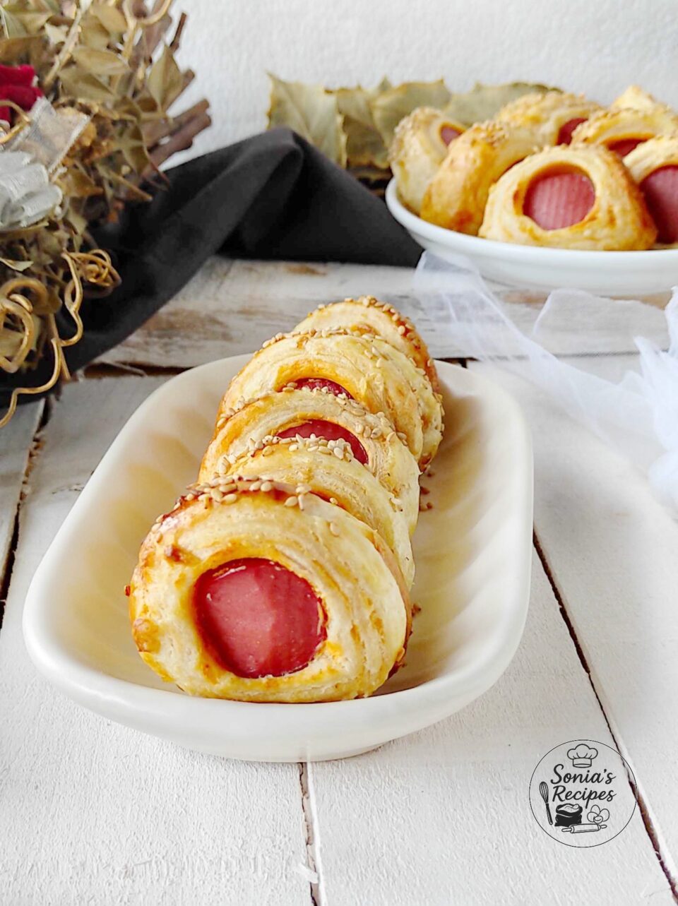 Puff Pastry Pigs in a Blanket | Sonia's recipes