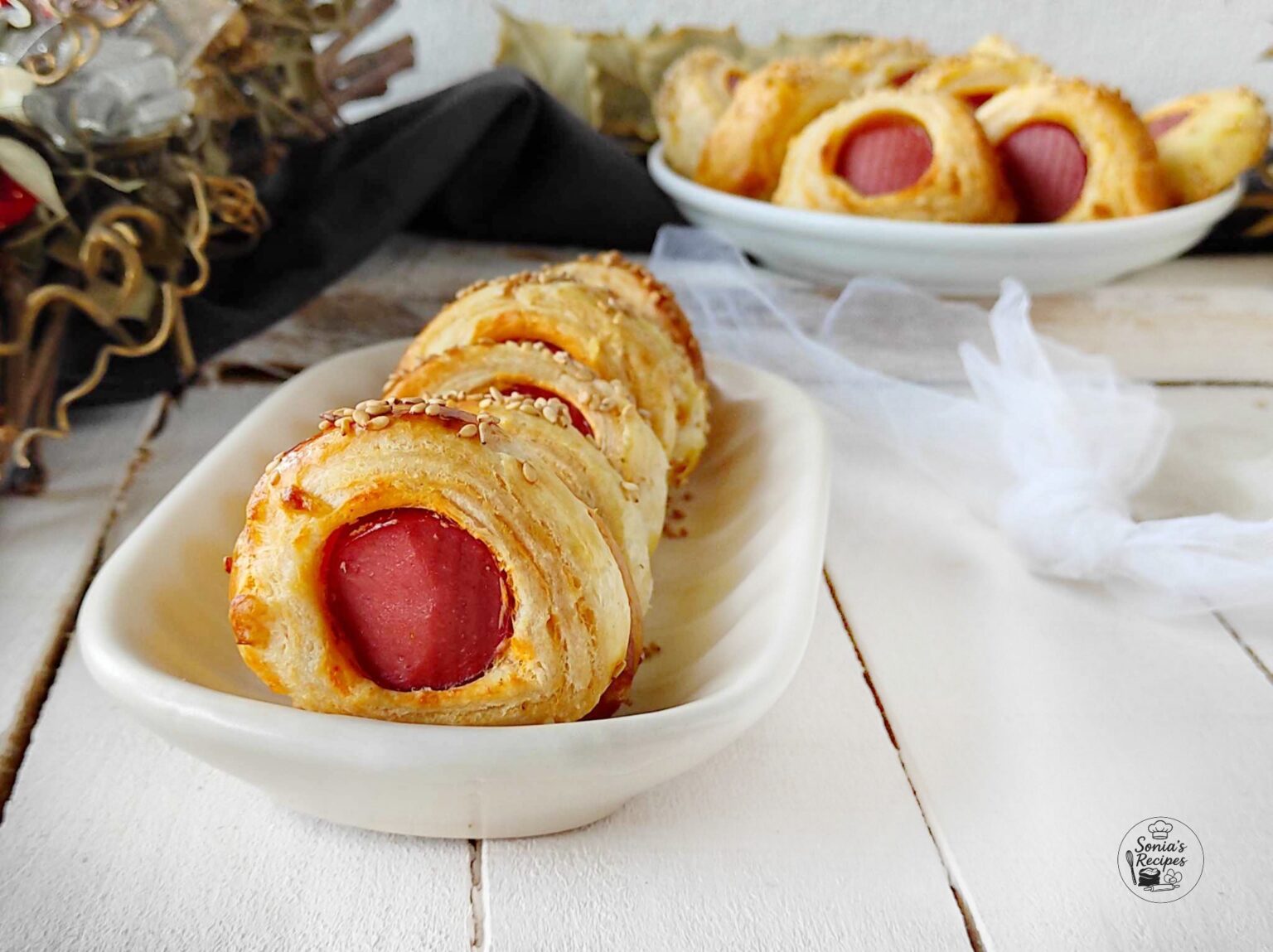 Puff Pastry Pigs in a Blanket | Sonia's recipes